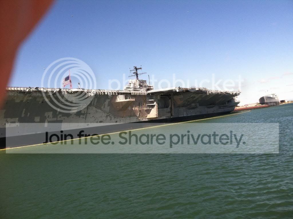 The USS Forrestal at her final port. *The pics are in* **More pics ...